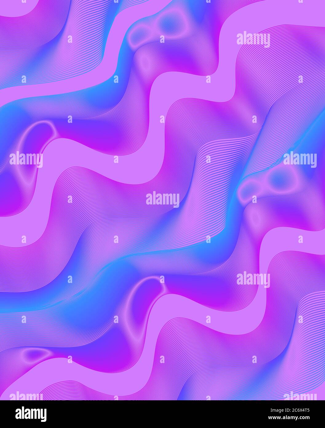 neon pink violet blue wave curves lines abstract background Stock ...