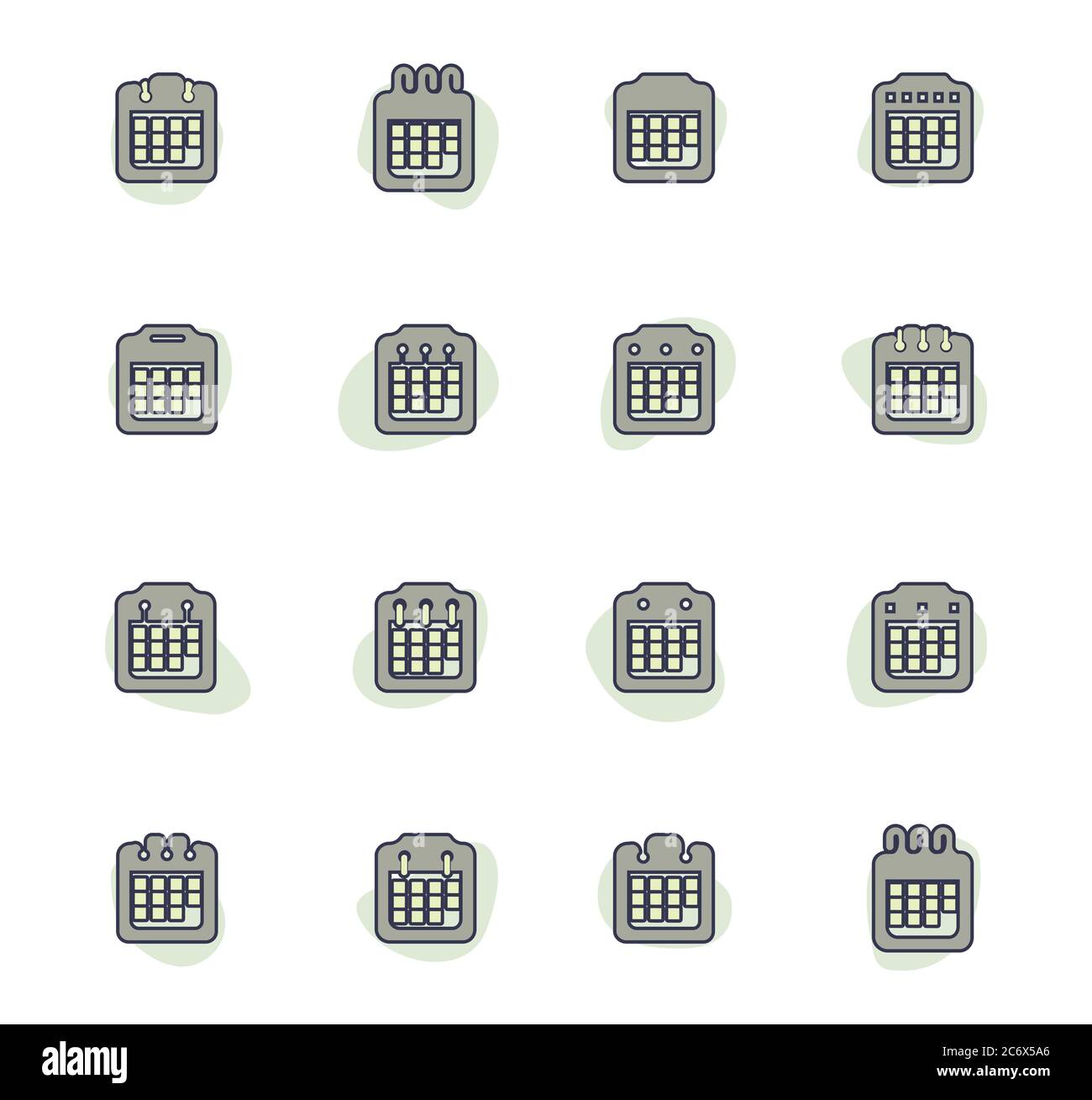 Calendar pictogram hi-res stock photography and images - Alamy