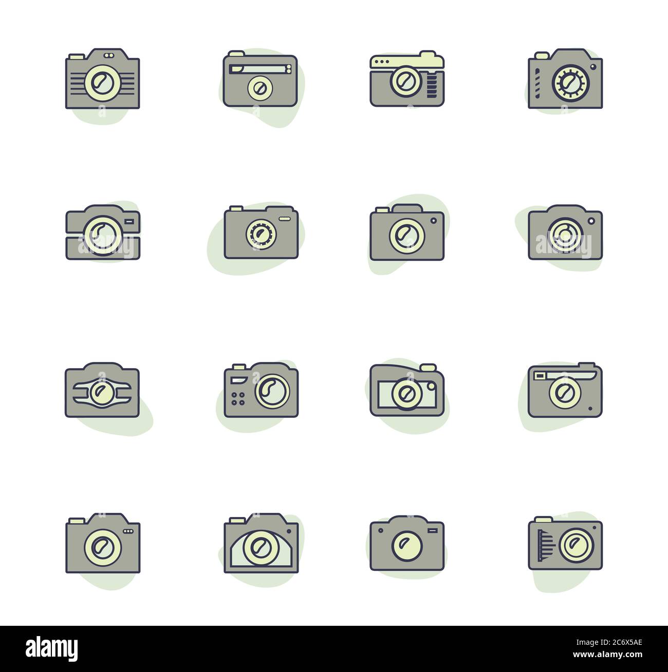 photo camera icon set Stock Vector Image & Art - Alamy