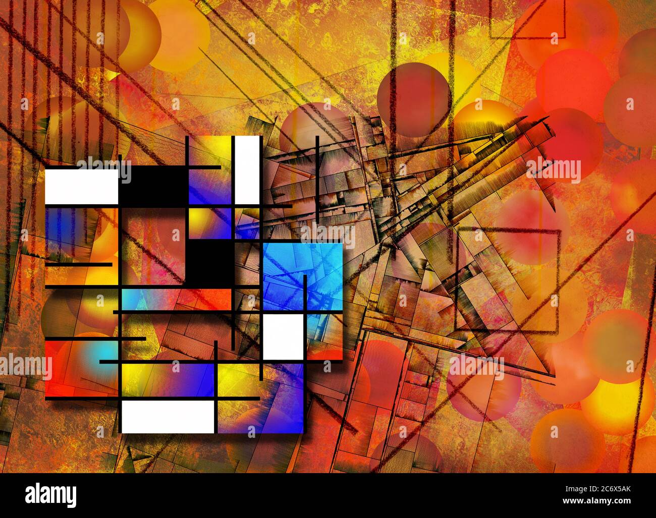 Colorful geometric abstract Stock Photo - Alamy