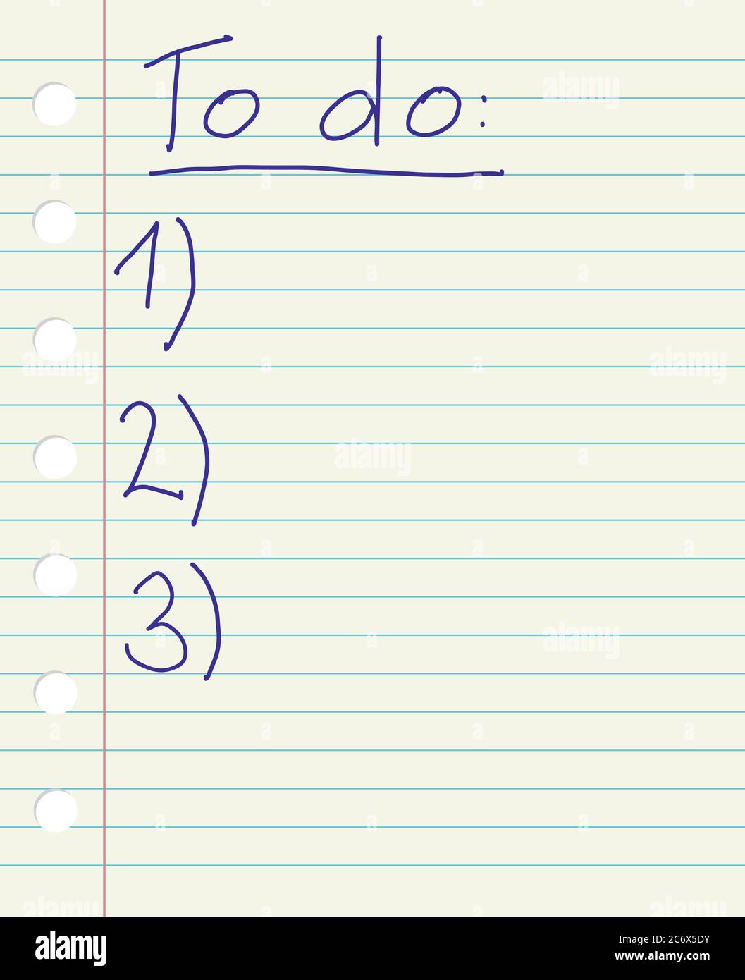 Hand written note on paper Stock Vector Images - Alamy