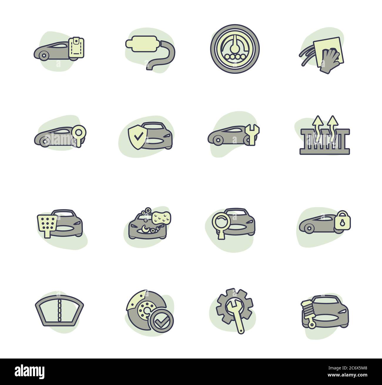 Car windshield cleaning Cut Out Stock Images & Pictures - Alamy