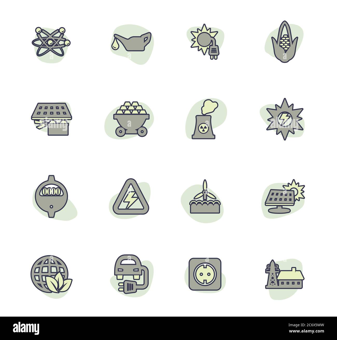BIO Fuel industry icons set Stock Vector Image & Art - Alamy