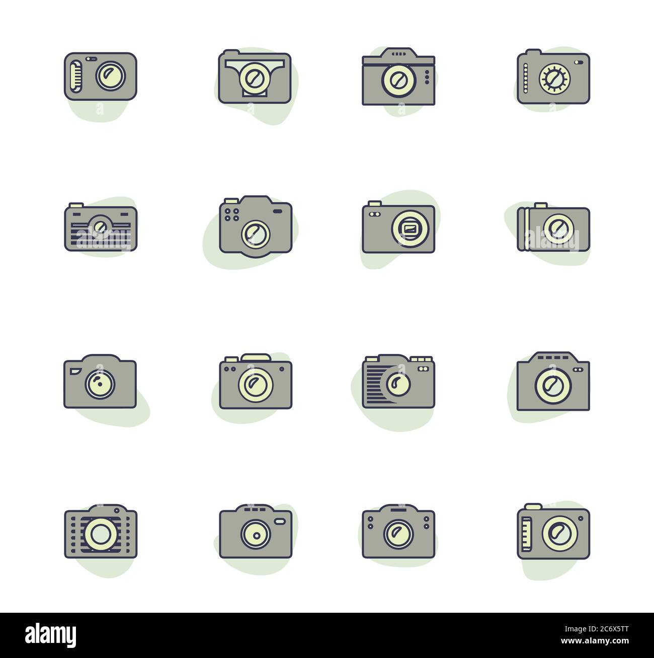 photo camera icon set Stock Vector Image & Art - Alamy