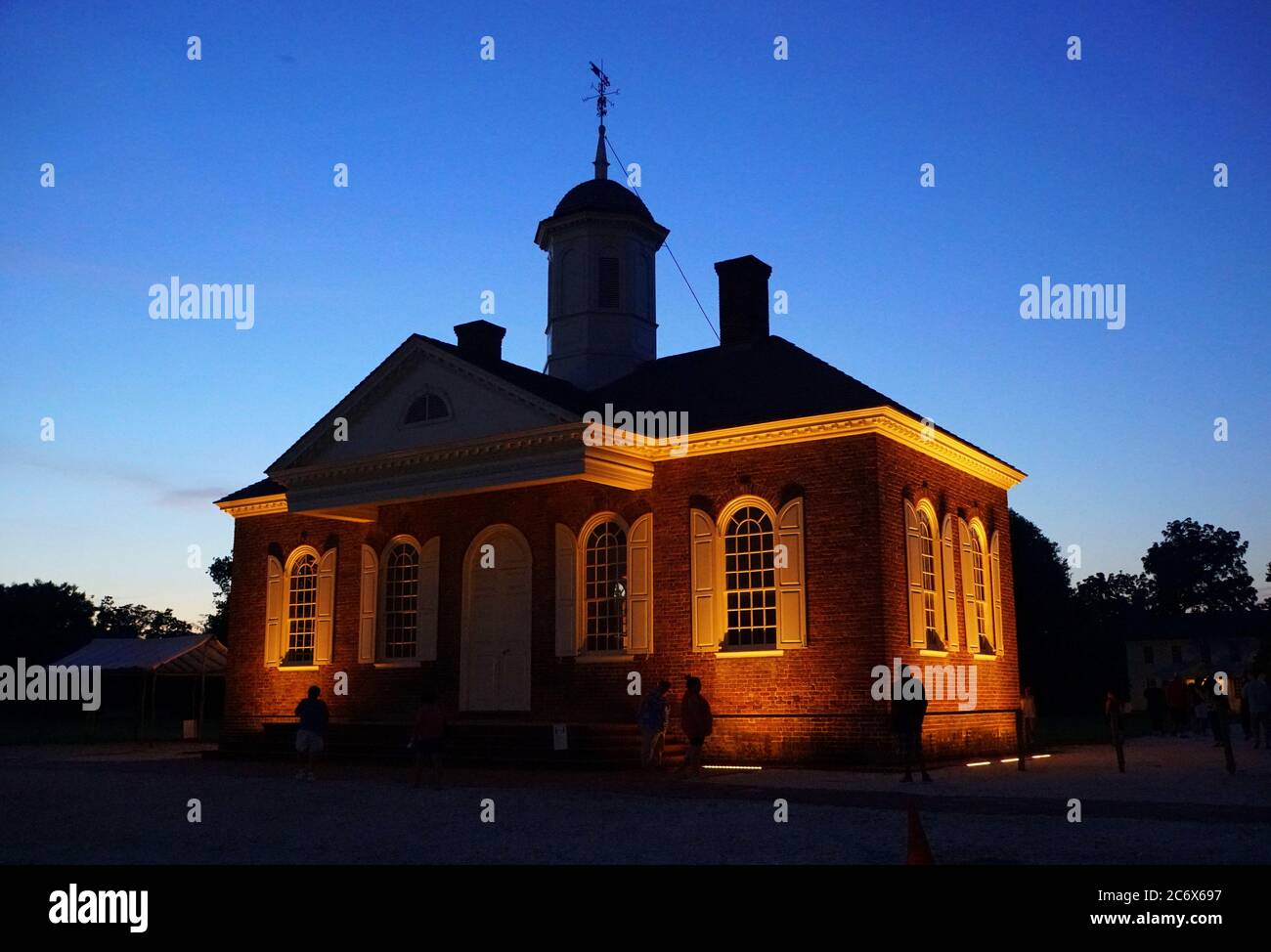 Williamsburg, Virginia, U.S.A - June 30, 2020 - The Courthouse building ...