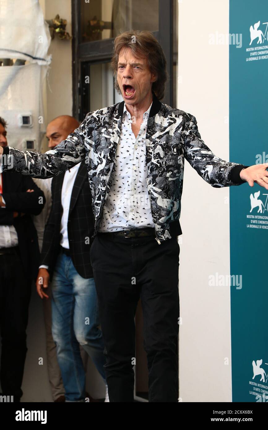 VENICE, ITALY - SEPTEMBER 07: Mick Jagger attends "The Burnt Orange ...