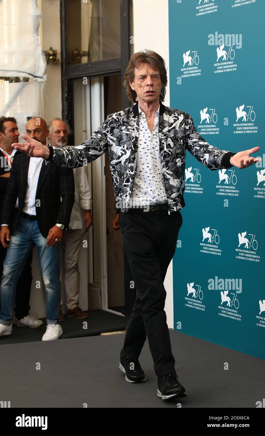VENICE, ITALY - SEPTEMBER 07: Mick Jagger attends "The Burnt Orange ...