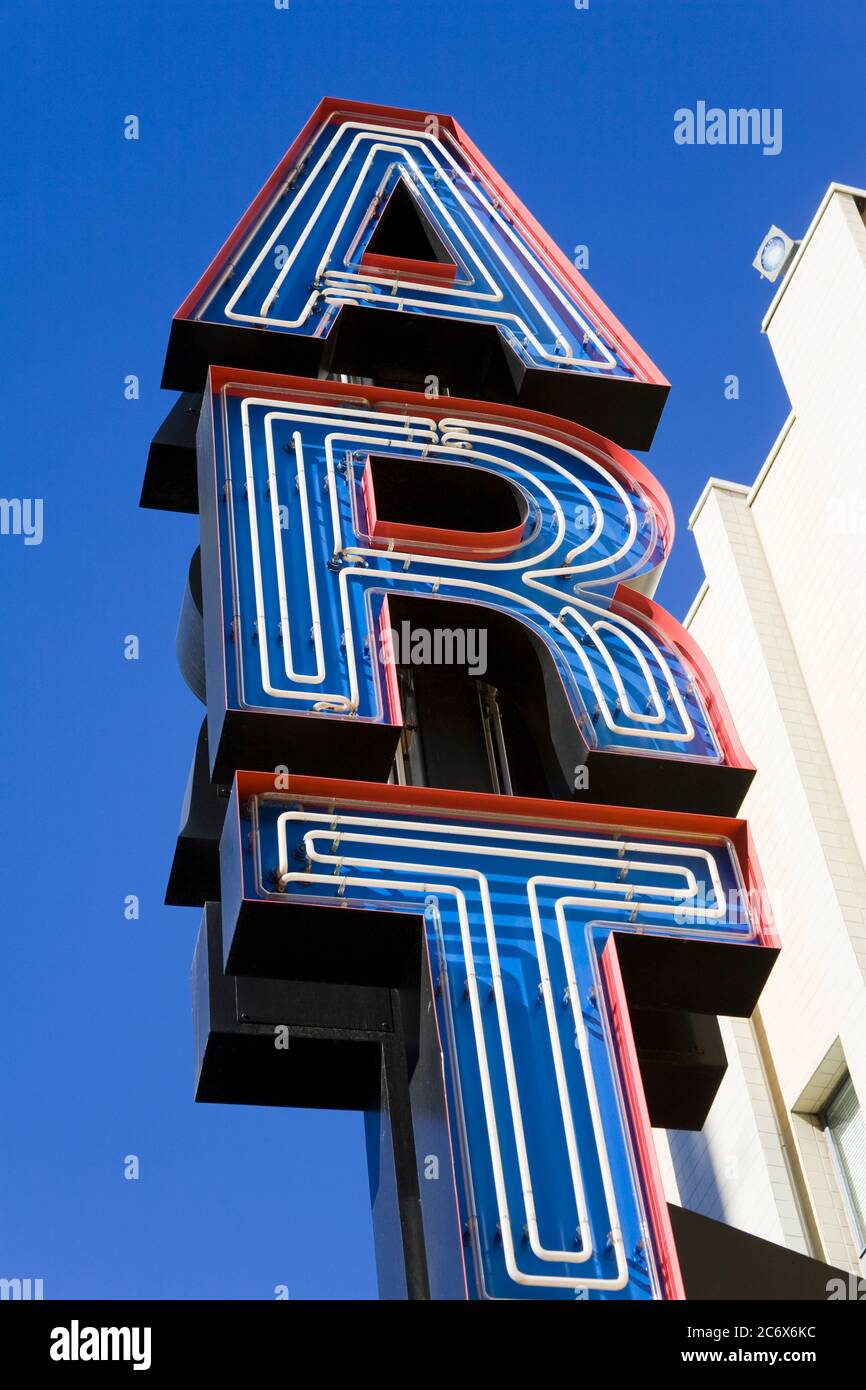Neon sign at CityWalk Mall, Universal Studios Hollywood in Los Angeles ...