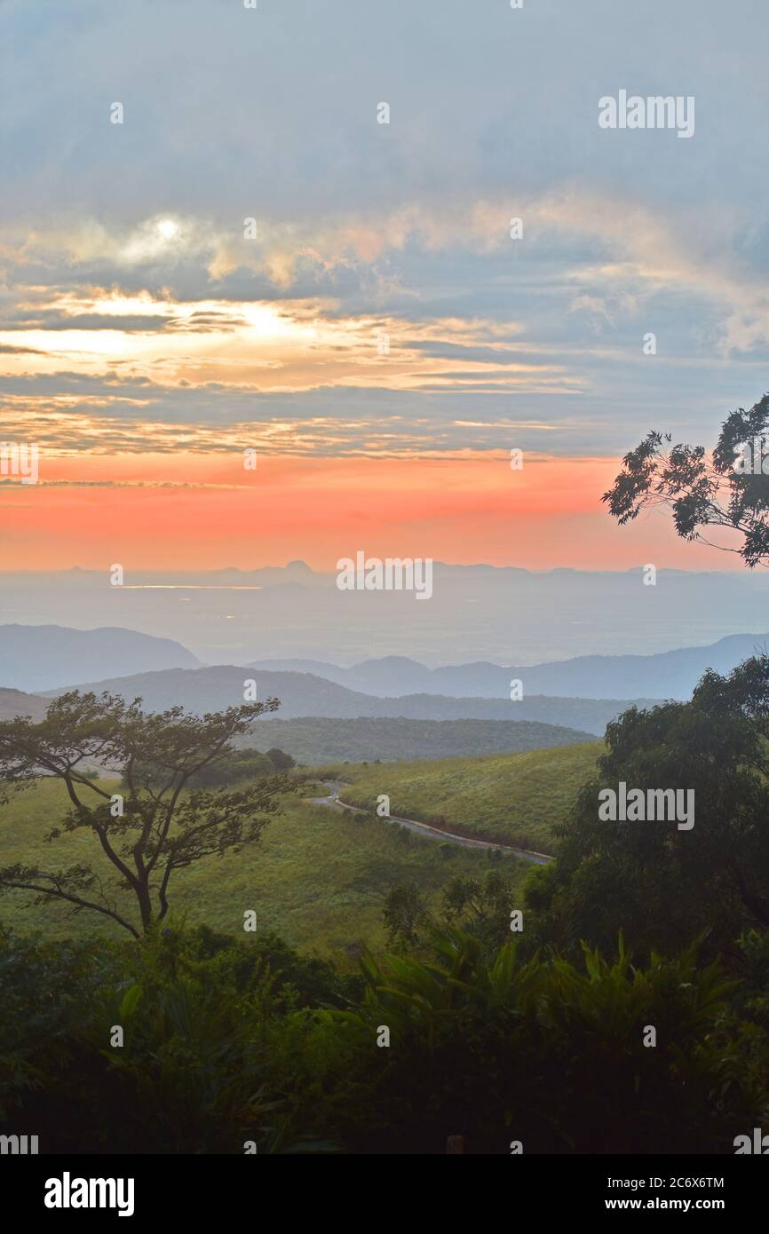 The beautiful view never to be seen. The Riverston Peak located in the ...