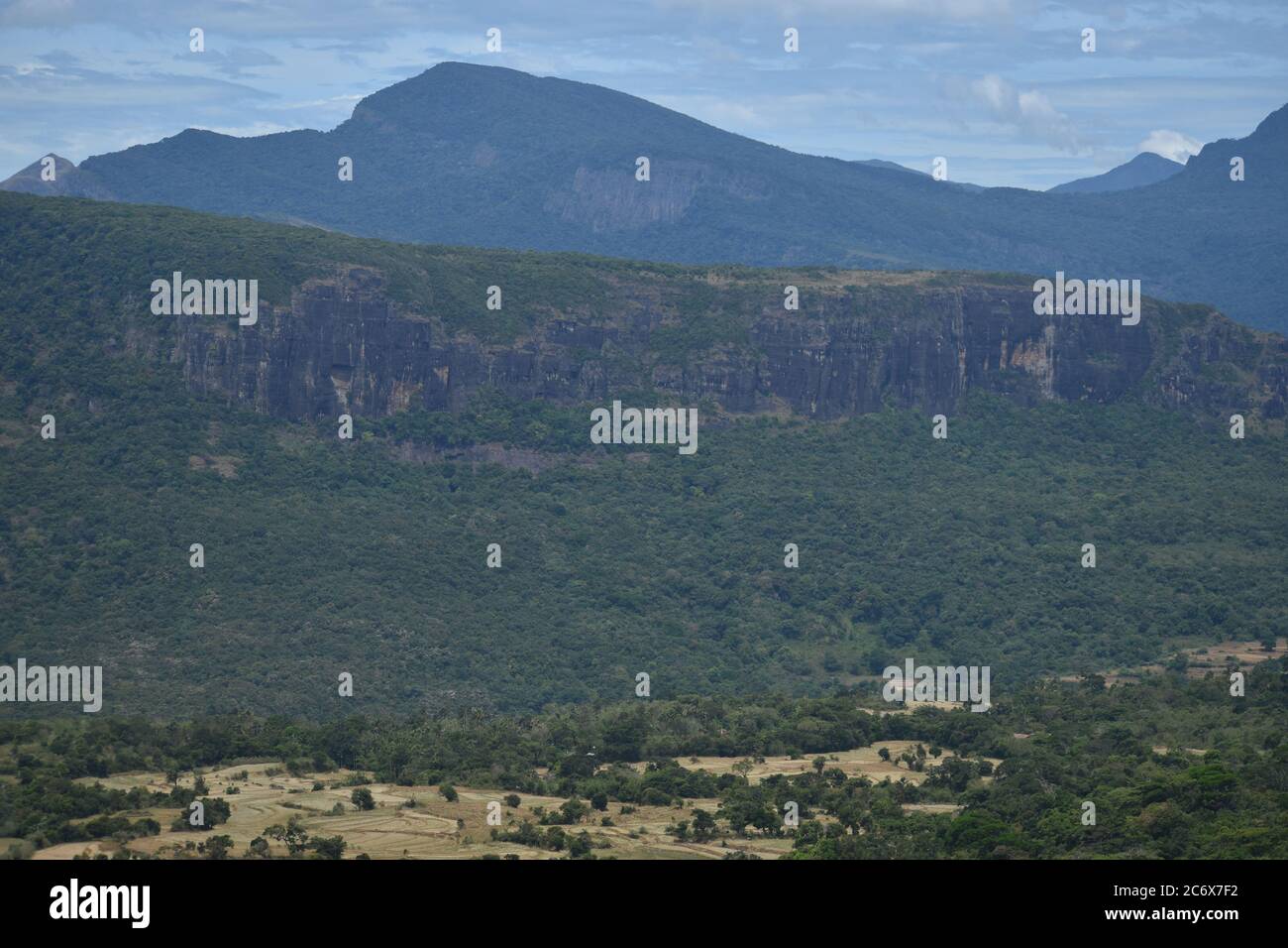 The beautiful view never to be seen. The Riverston Peak located in the ...