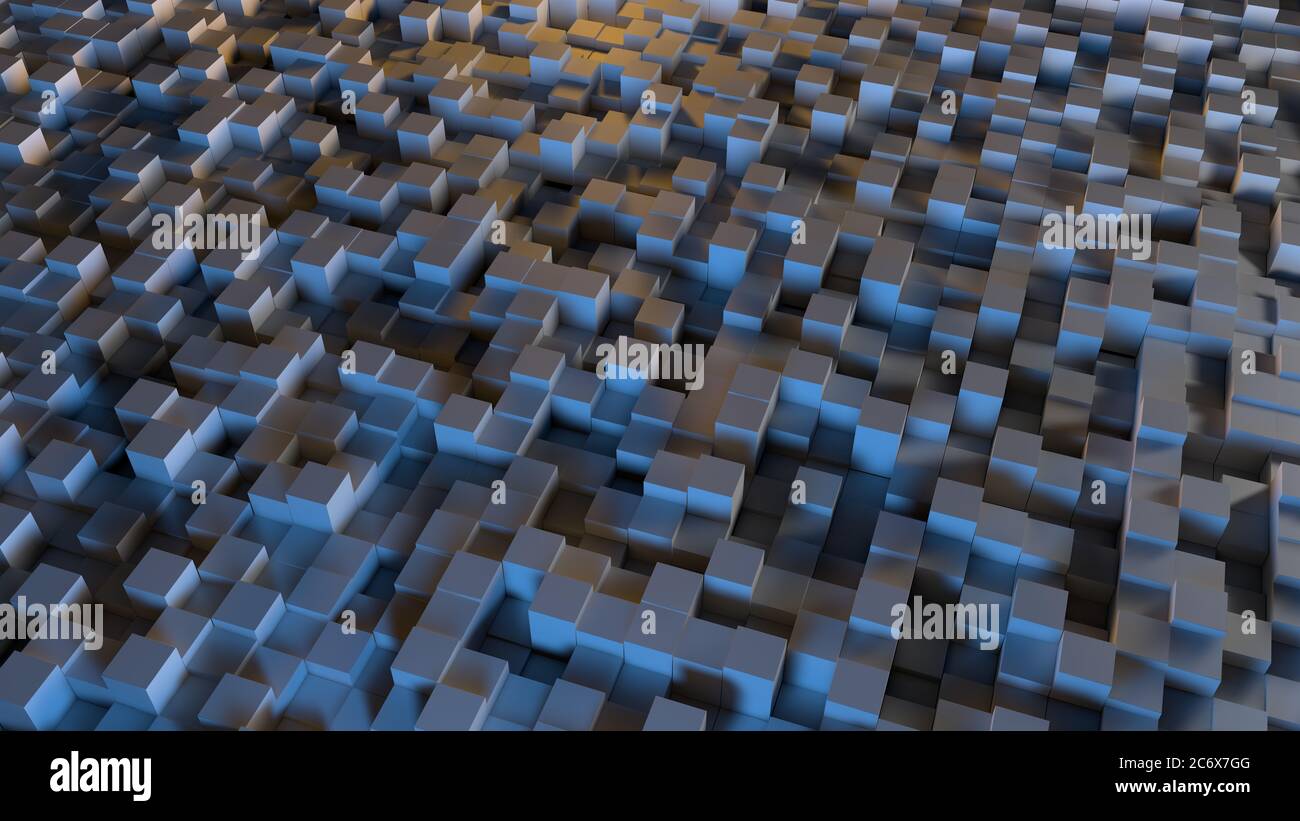Digital 3d background made of cubes Stock Photo - Alamy