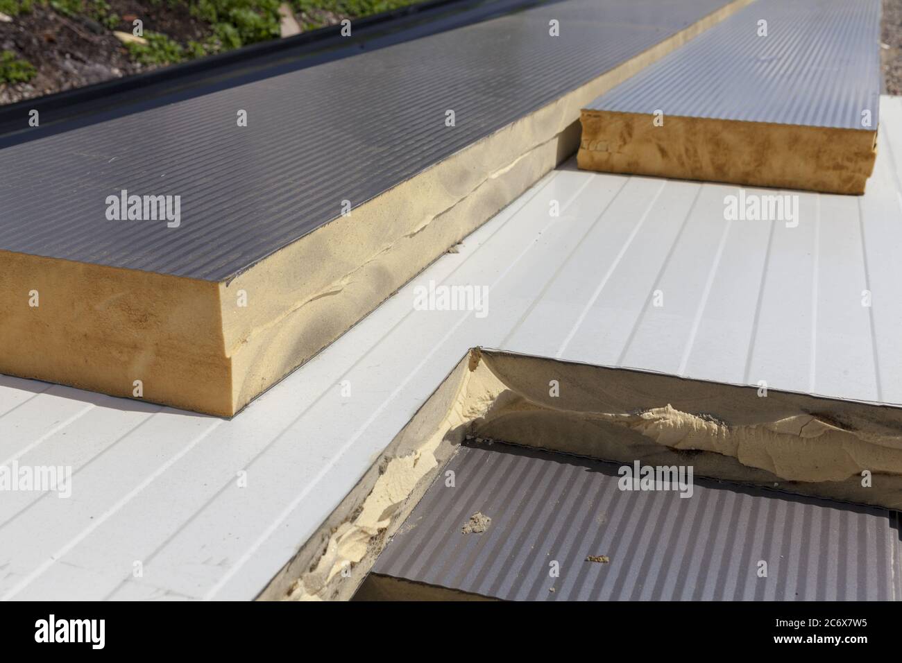 insulation panels on stack, close up Stock Photo - Alamy