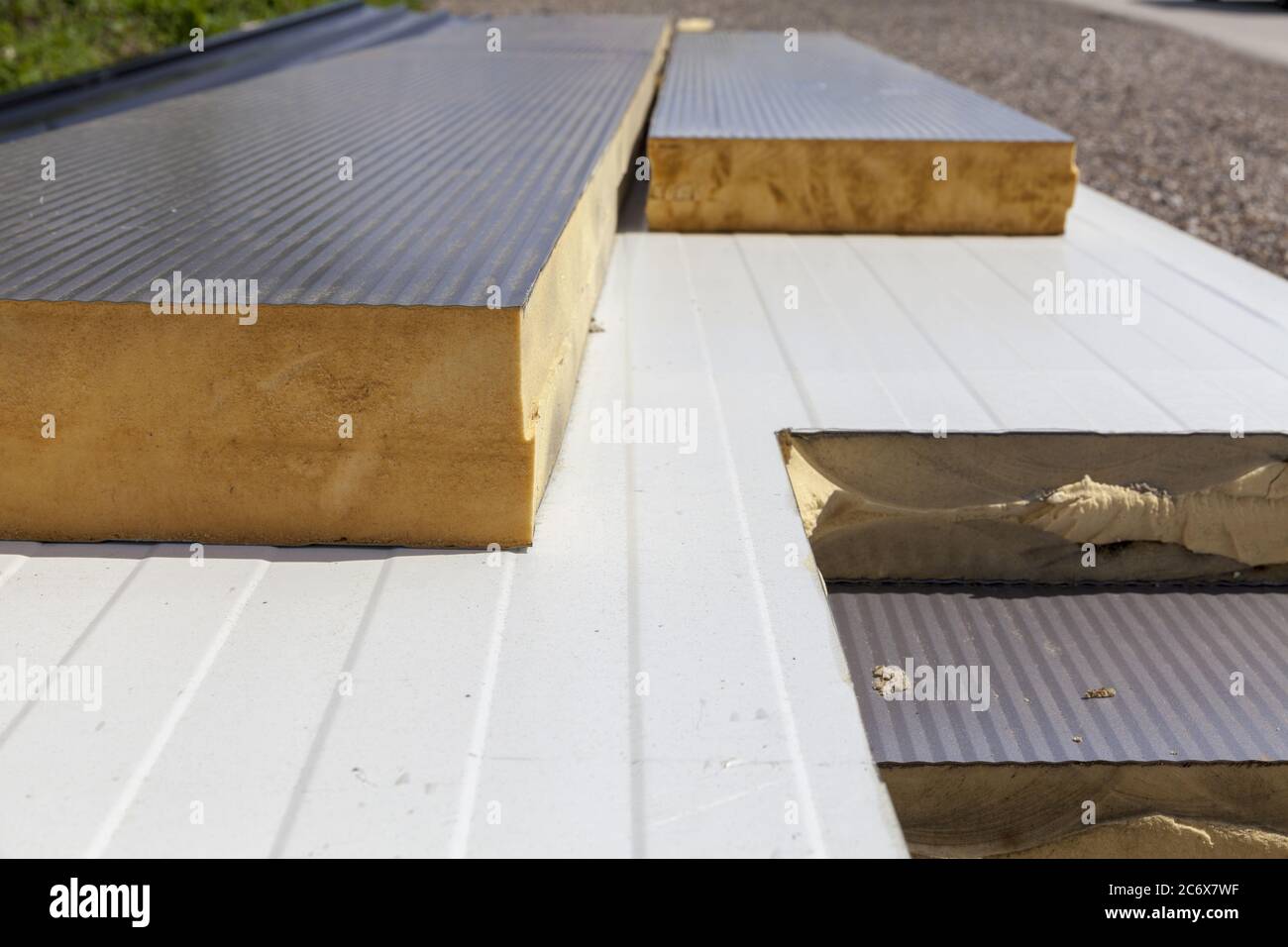 insulation panels on stack, close up Stock Photo - Alamy