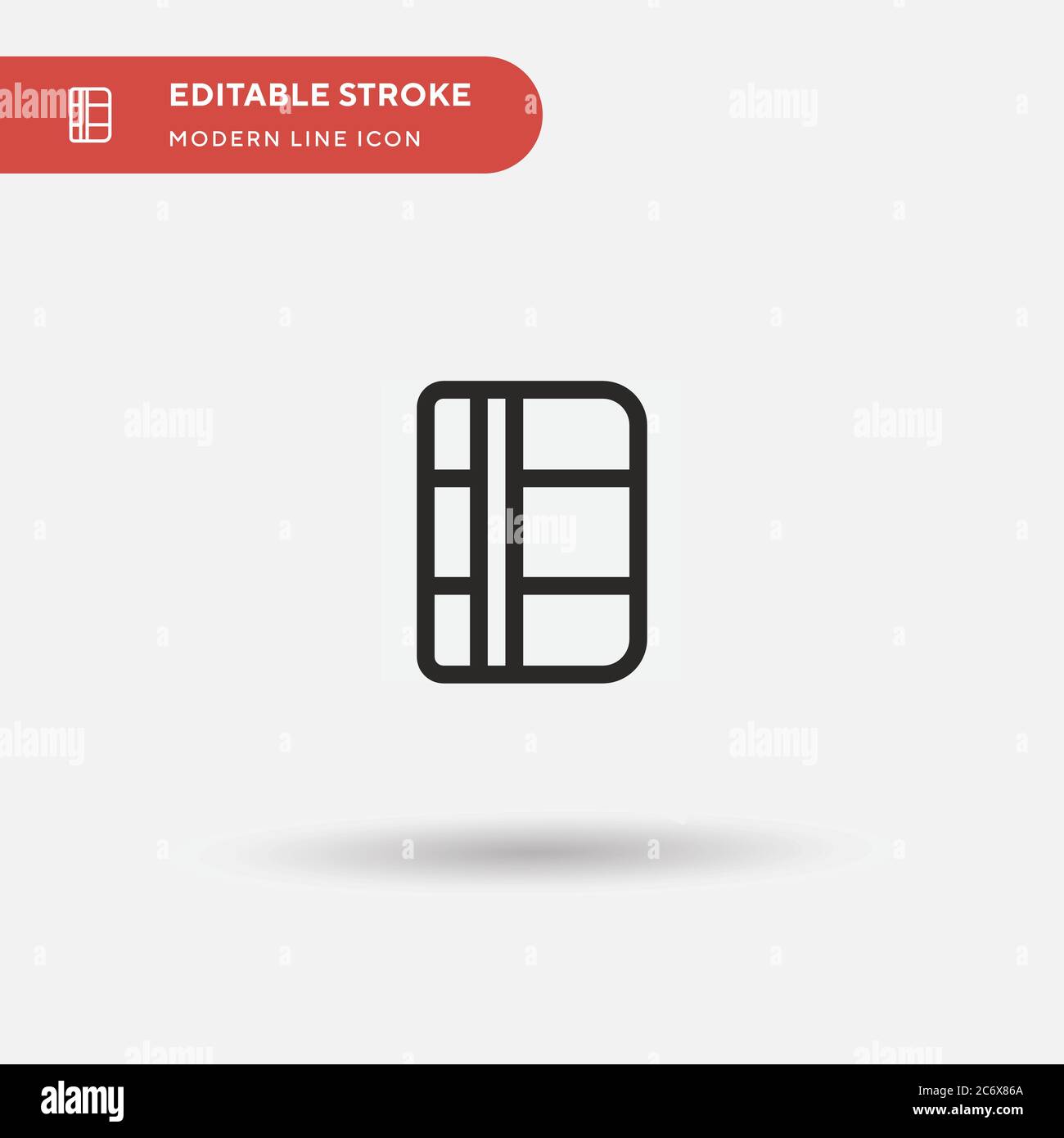 Sketchbook simple vector icon Stock Vector Images - Alamy