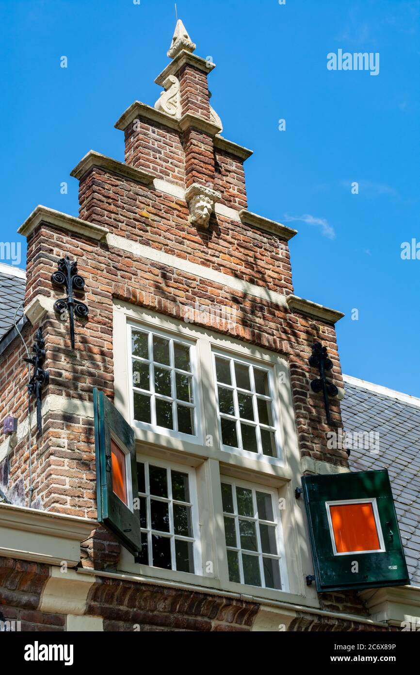 Old Dutch houses in little ancient town with big history Buren ...