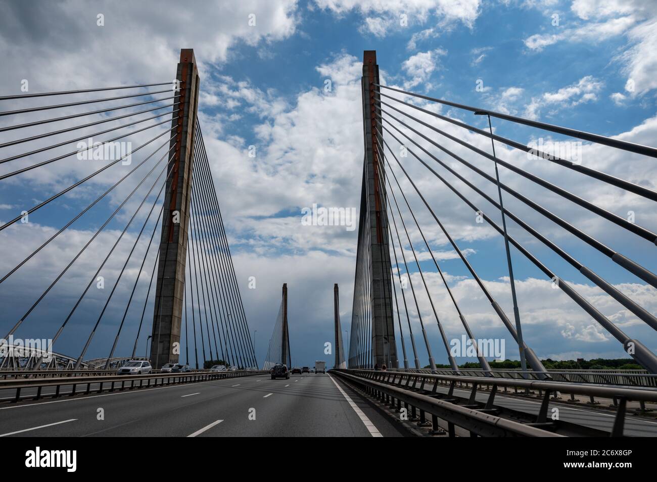 Road network infractrusture in Netherlands, driving safe on high ...