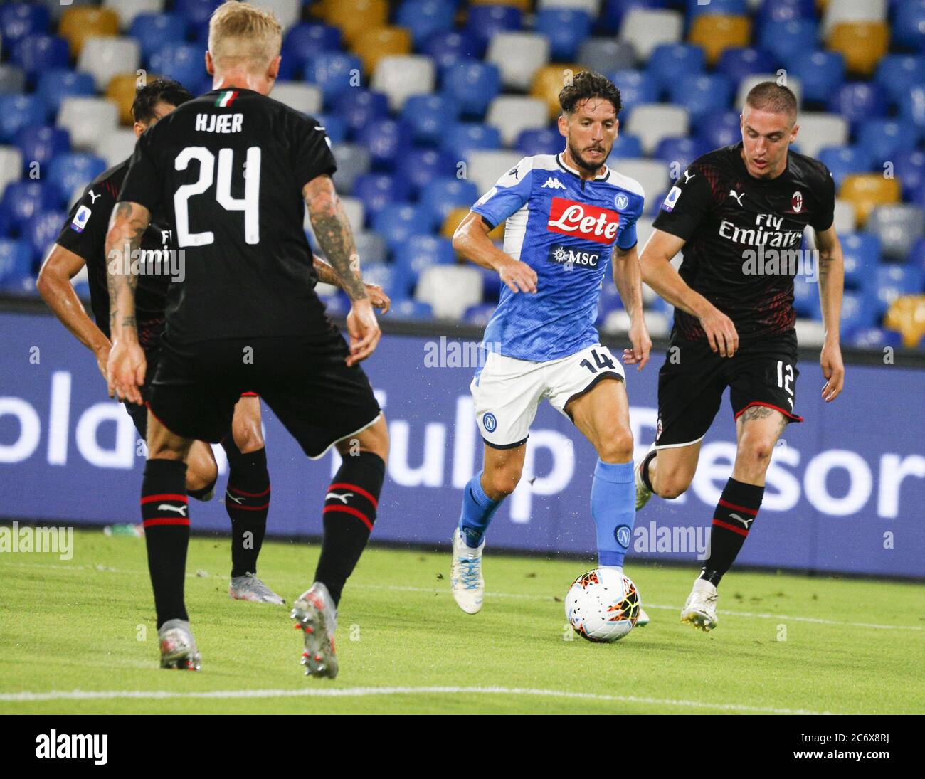 Naples, Campania, Italy. 12th July, 2020. During the Italian Serie A ...