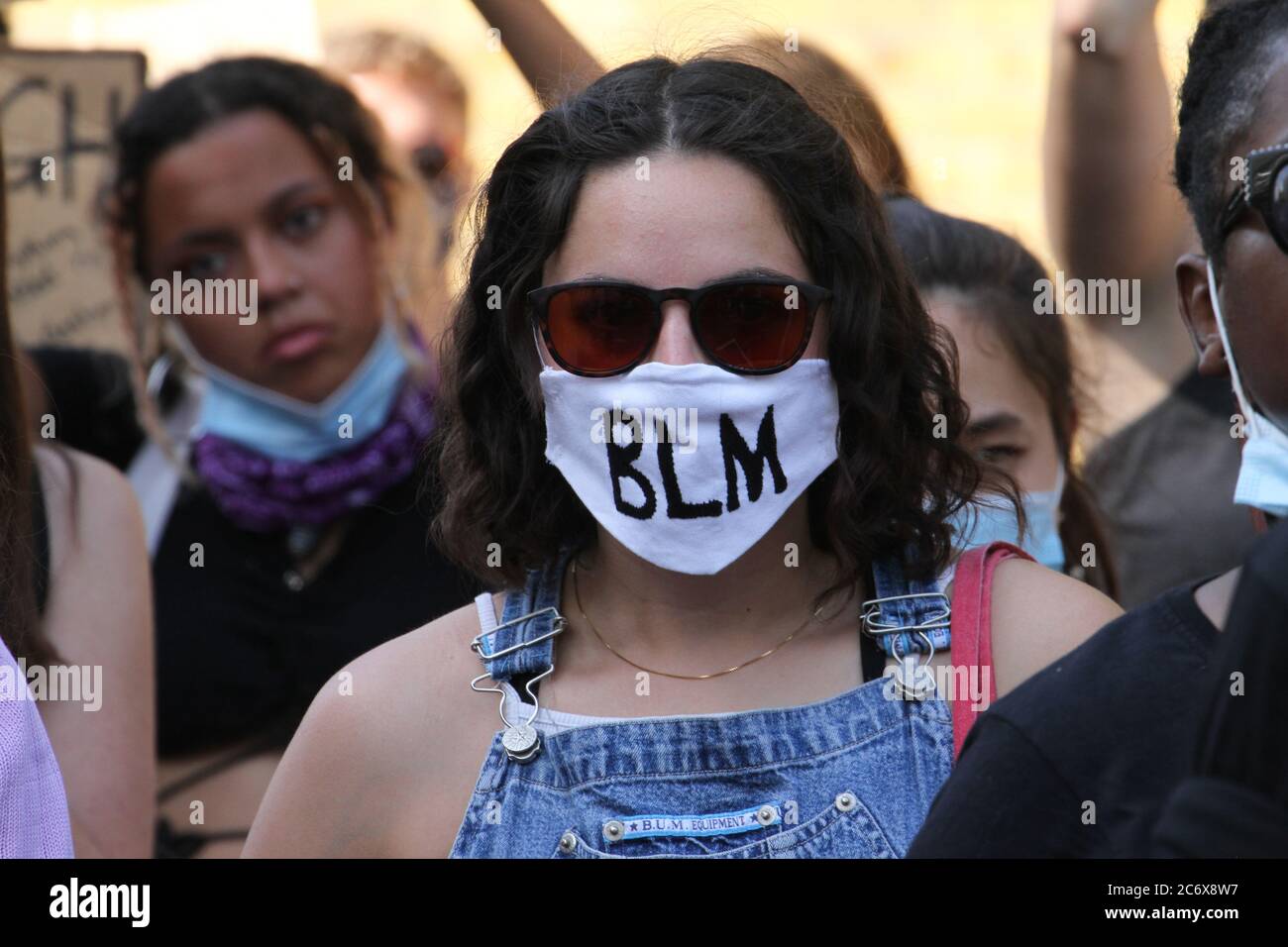 Blm face mask hi-res stock photography and images - Alamy