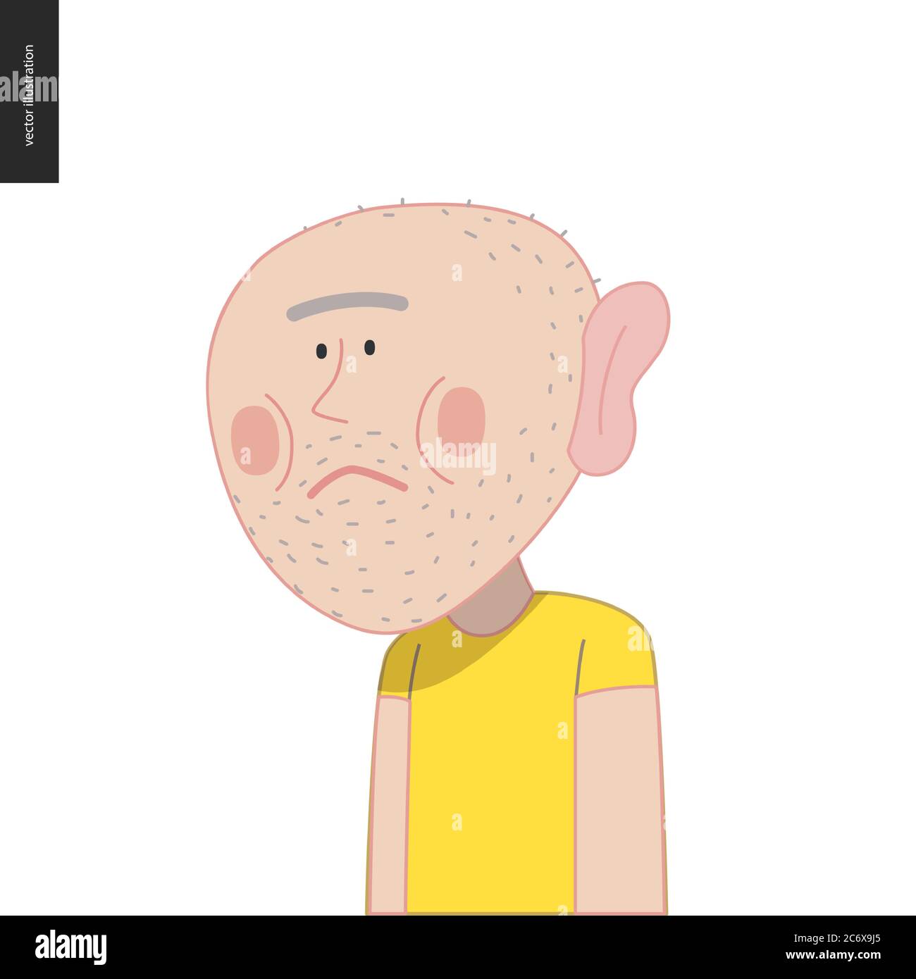 Upset model Stock Vector Images - Alamy