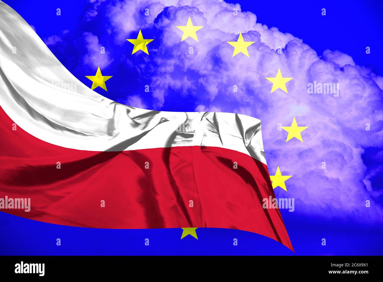 Polish flag union flag hi-res stock photography and images - Alamy