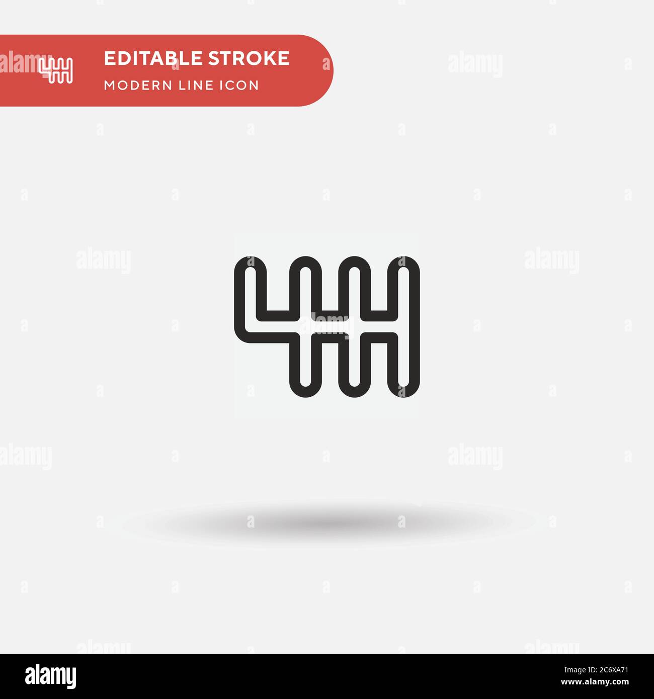 Modern gear shifter Stock Vector Images - Alamy