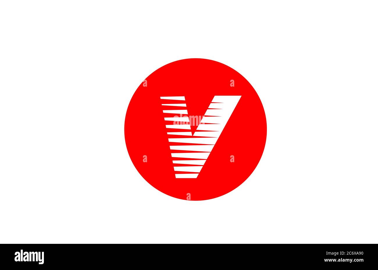 alphabet letter logo V icon for business and company. Simple icon ...