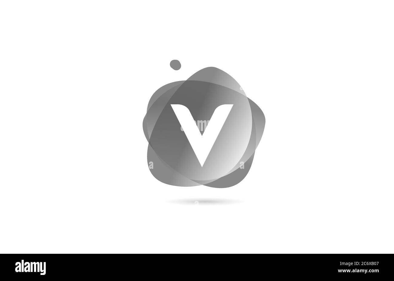 black white V alphabet letter logo for company and business with ...