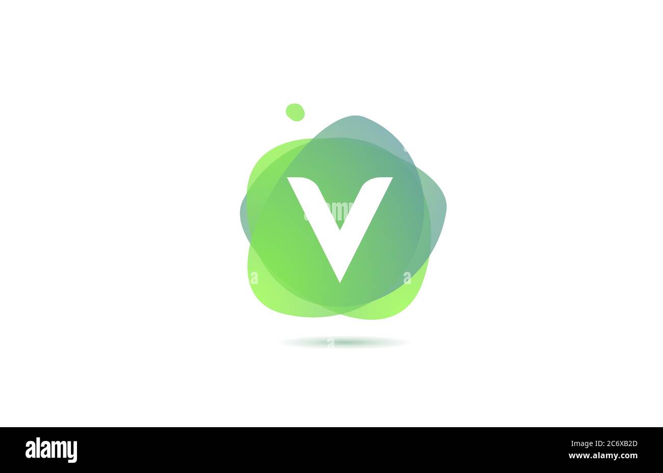 V alphabet letter logo for business and company with gradient design ...