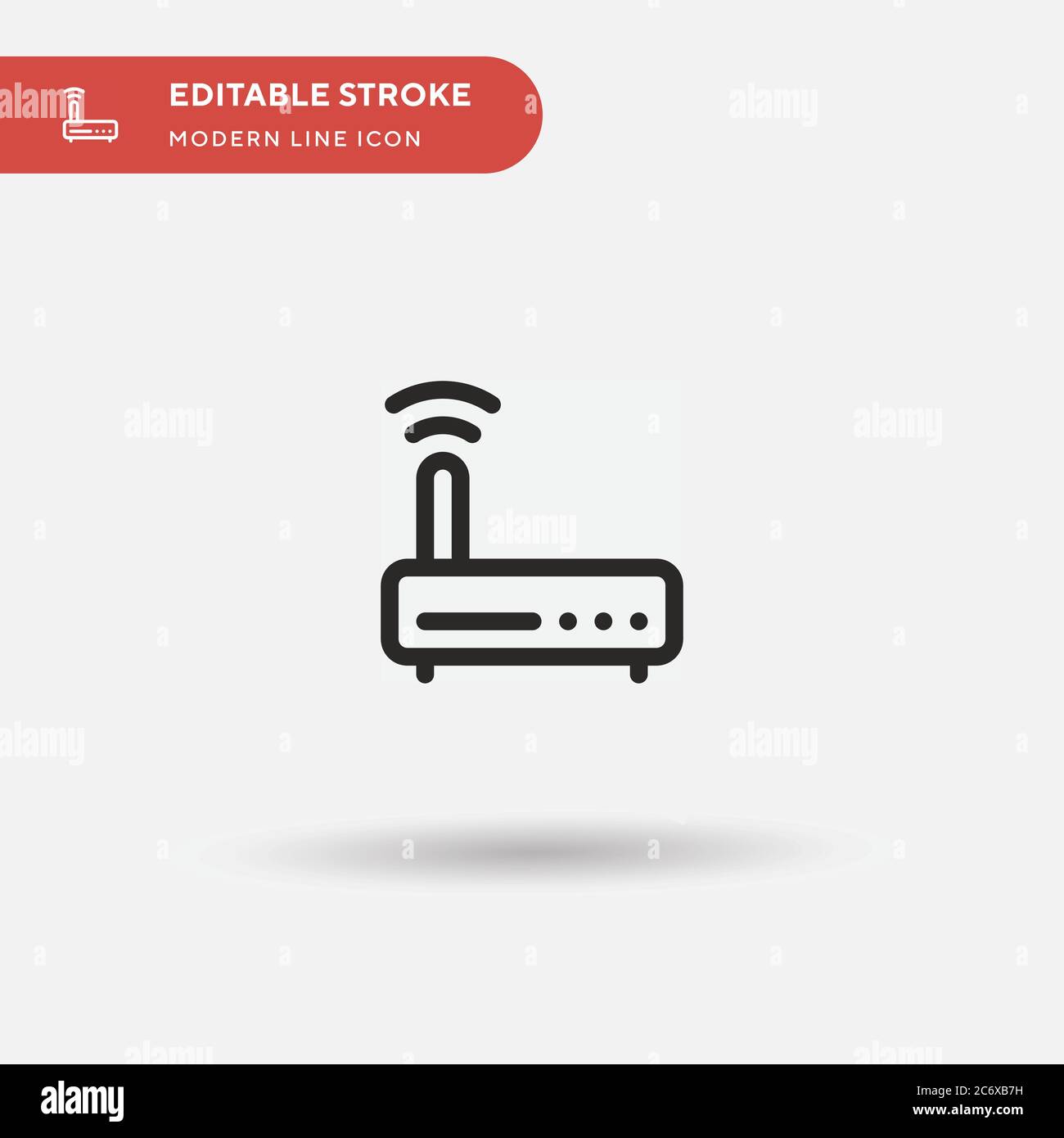 Router Simple vector icon. Illustration symbol design template for web ...