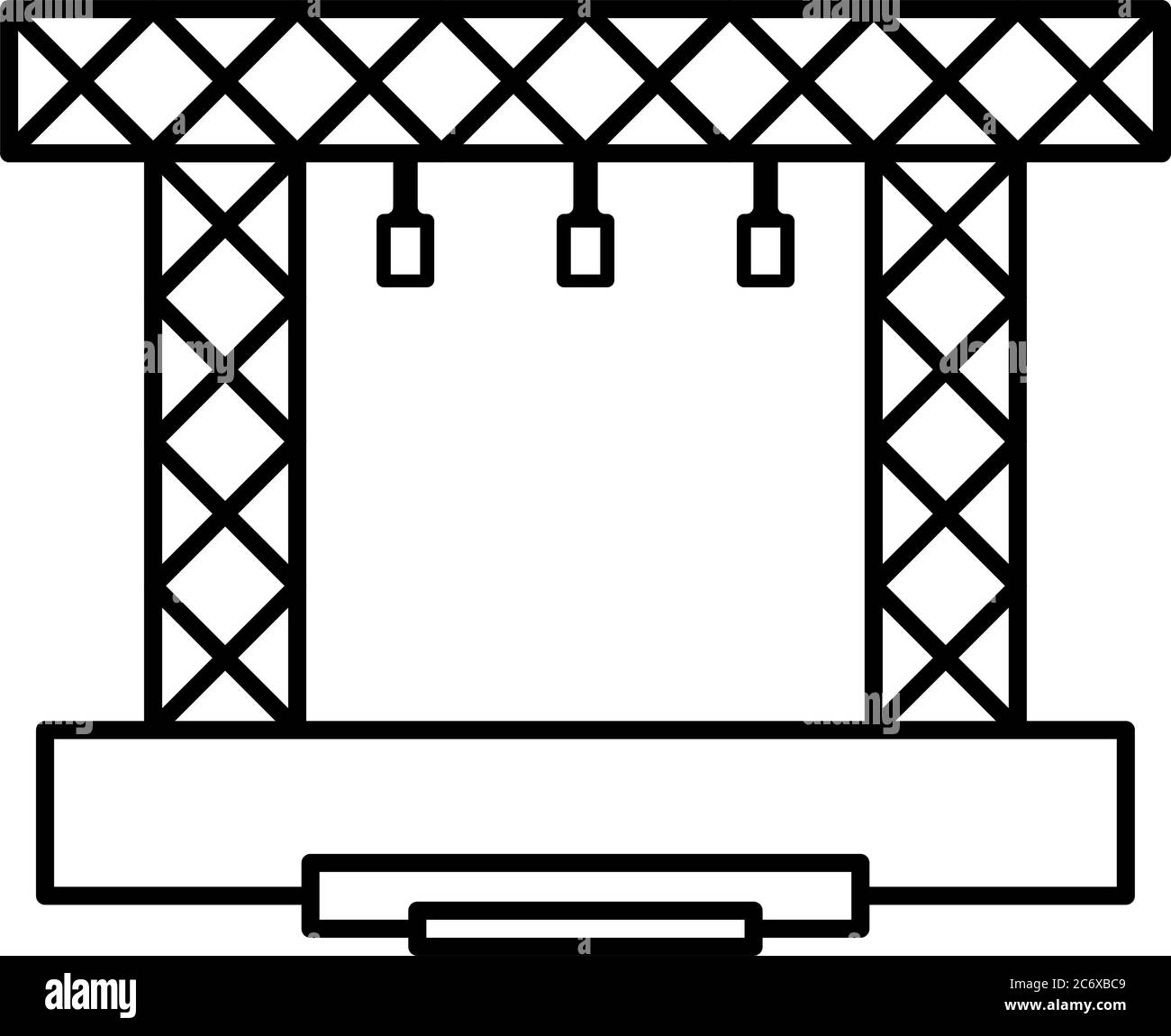 Outdoor concert stage Cut Out Stock Images & Pictures - Alamy