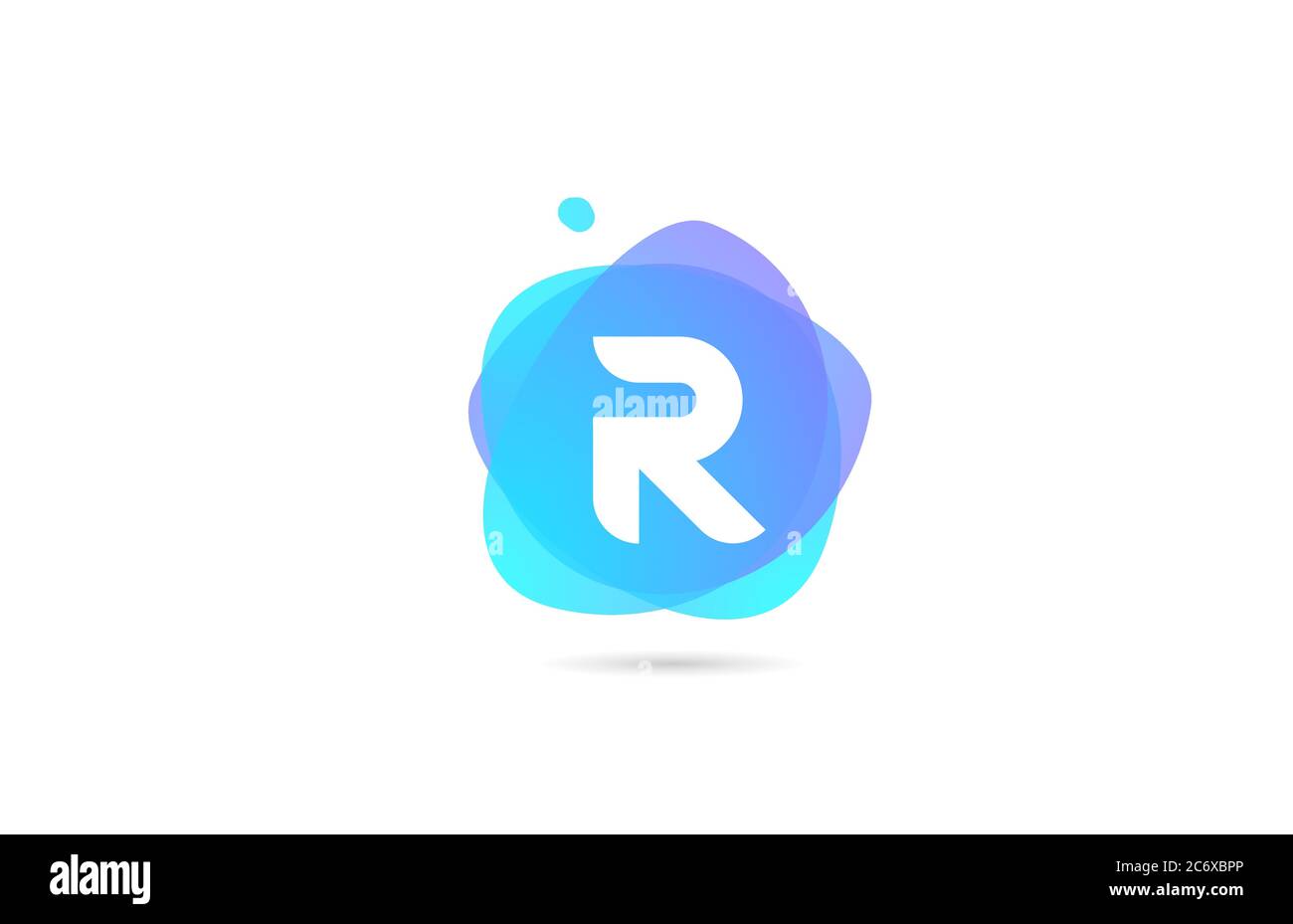 pink blue R alphabet letter logo for company and business with gradient ...