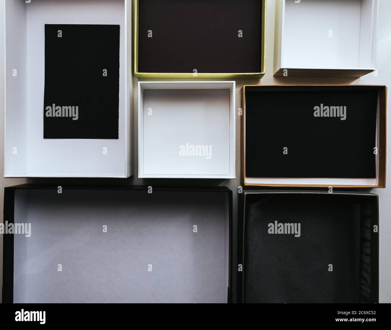 Retro interior cardboard boxes hi-res stock photography and images - Alamy