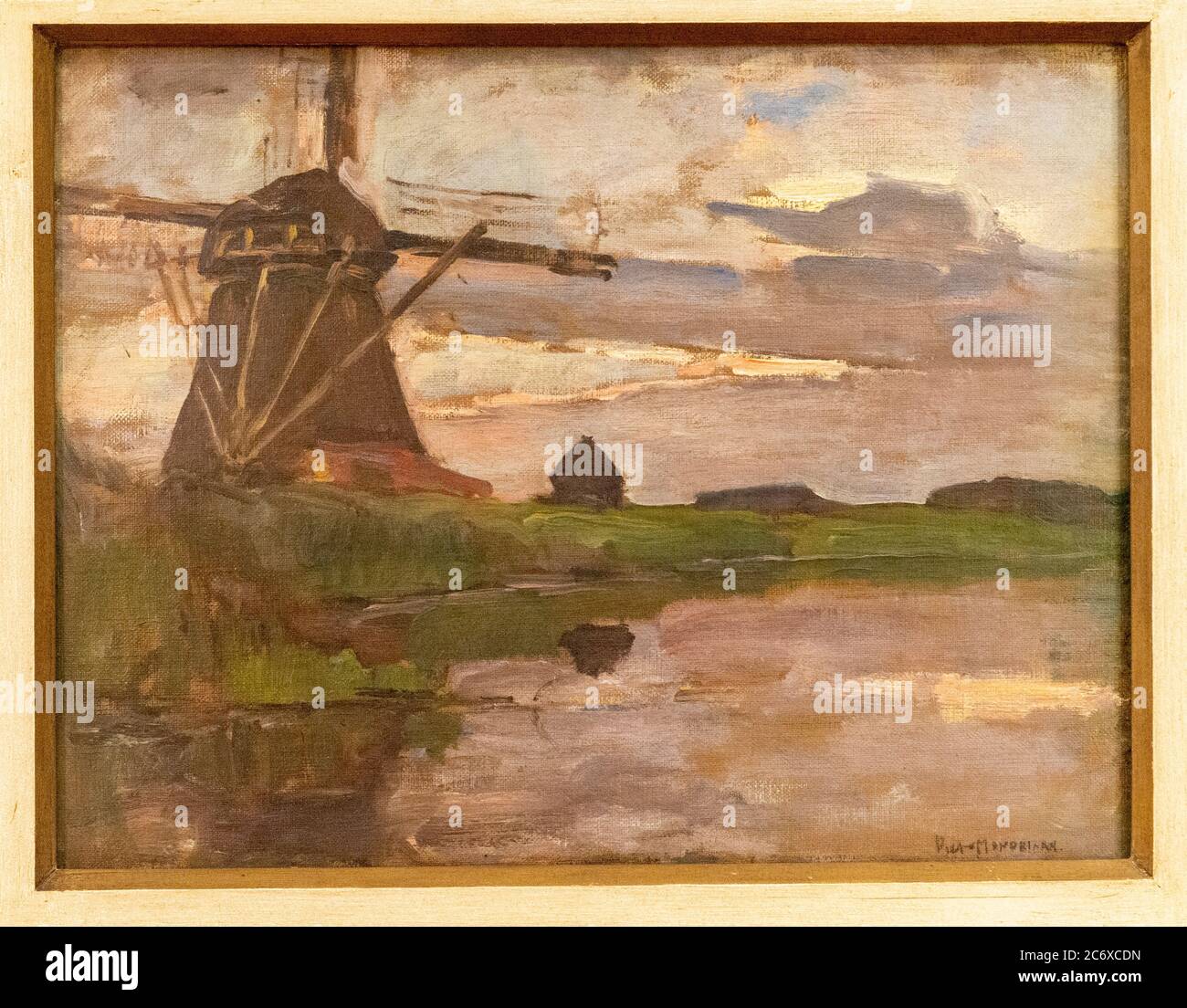 painting by Piet Mondriaan Stock Photo - Alamy