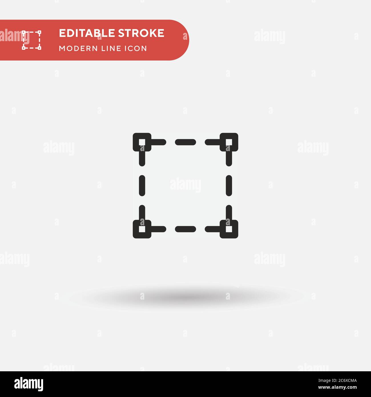 Size Simple vector icon. Illustration symbol design template for web ...