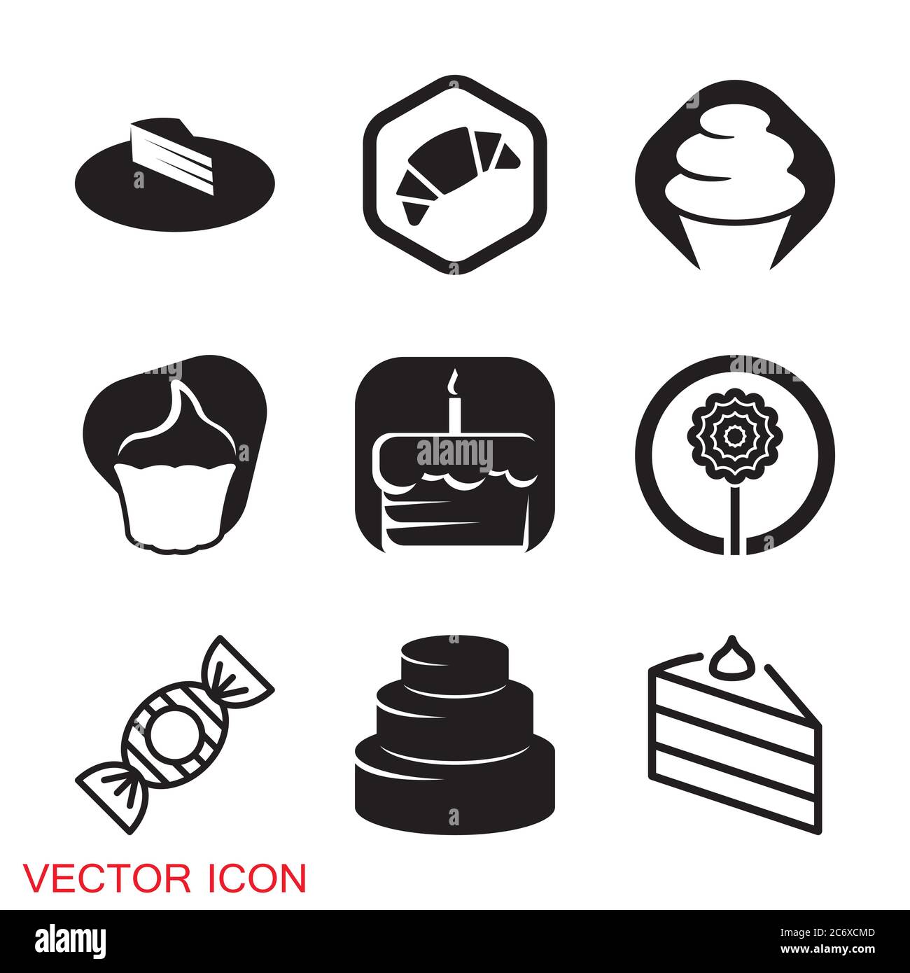 Confectionery icon, premium vector illustration of confectionery Stock ...