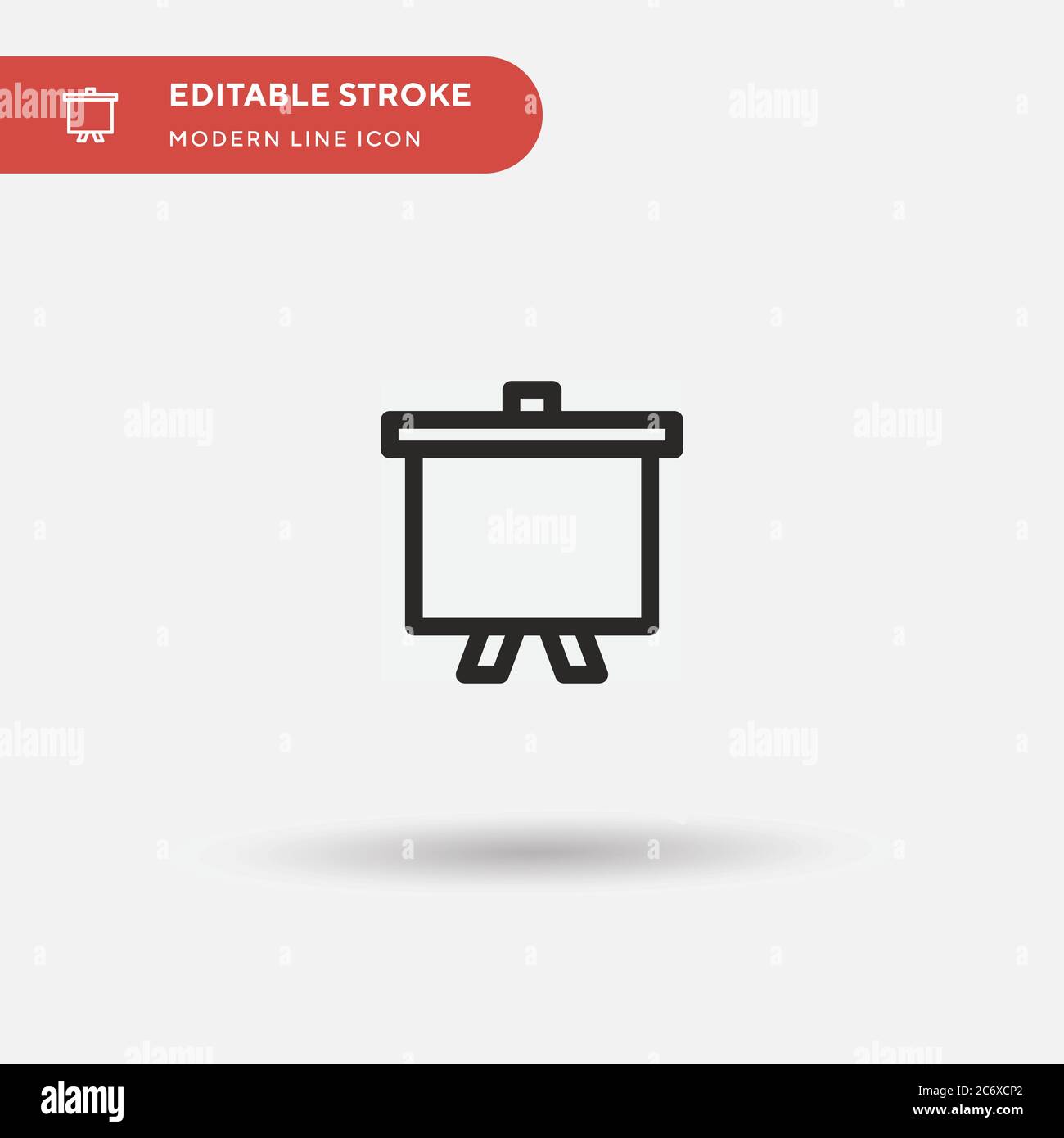 Canvas Simple vector icon. Illustration symbol design template for web ...