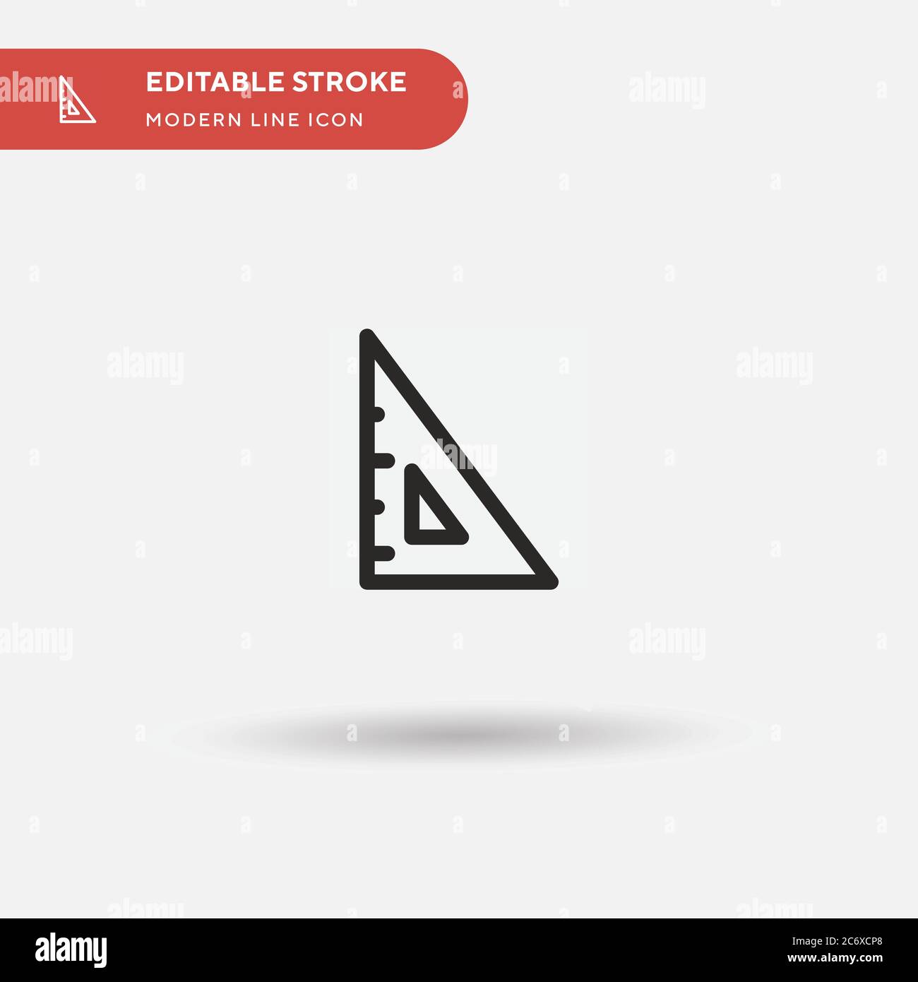 Ruler Simple vector icon. Illustration symbol design template for web ...