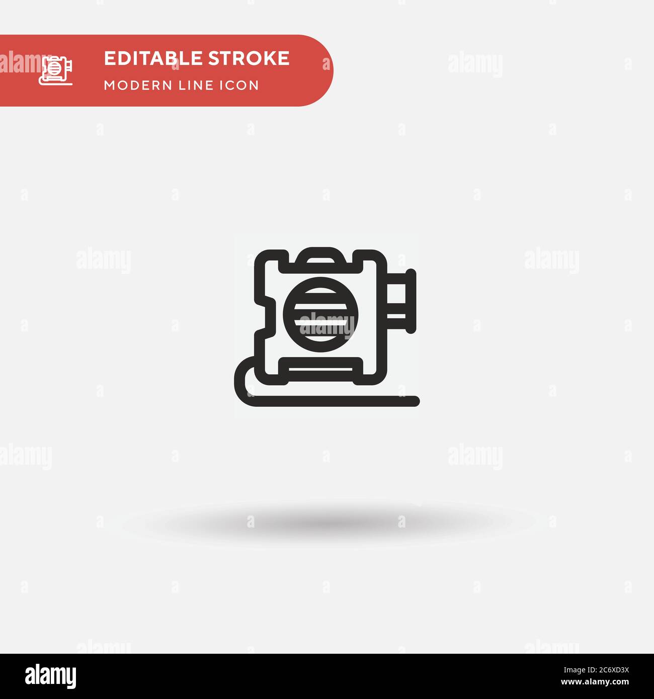 Air Pump Simple vector icon. Illustration symbol design template for ...