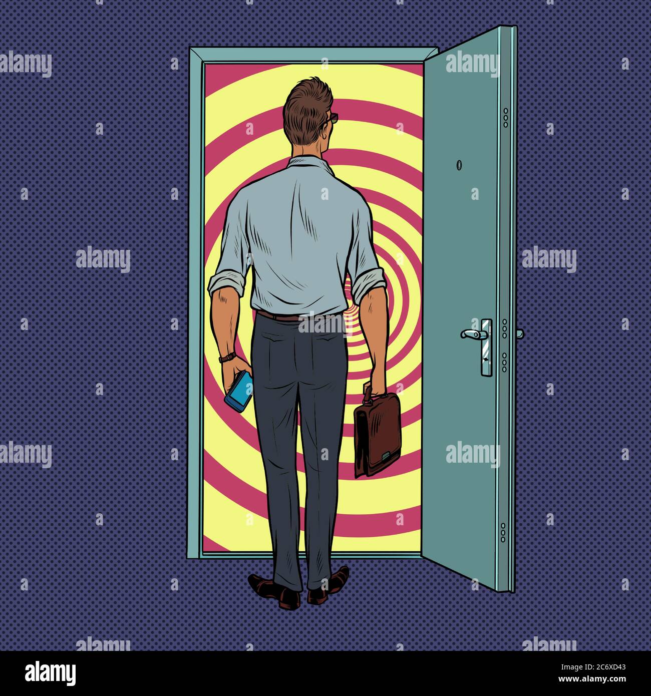 Cartoon man wearing suit tie hi-res stock photography and images - Alamy