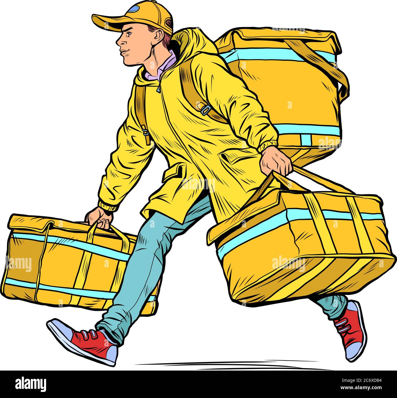 Backpack food Cut Out Stock Images & Pictures - Alamy