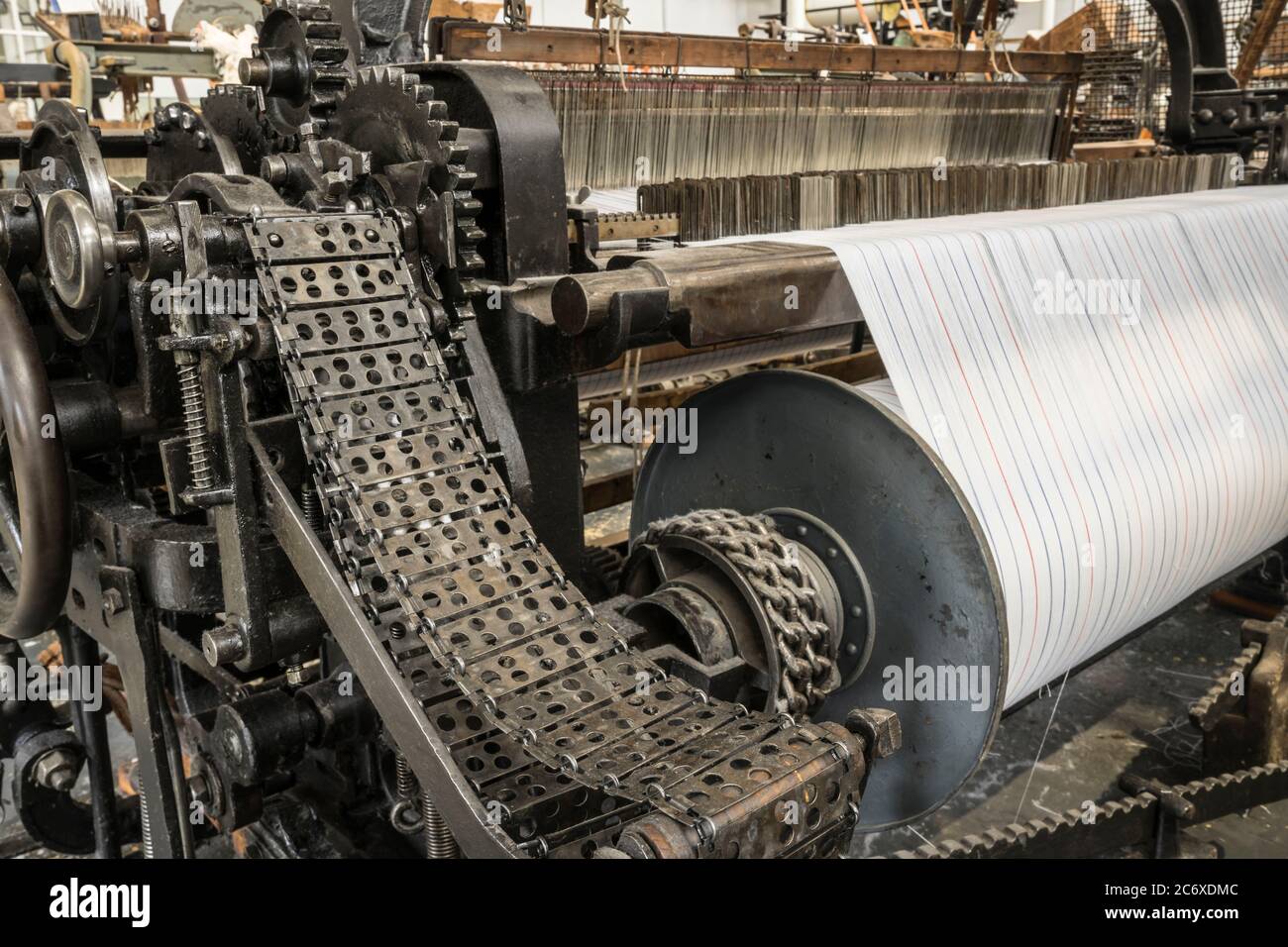 detail of a historic loom Stock Photo - Alamy
