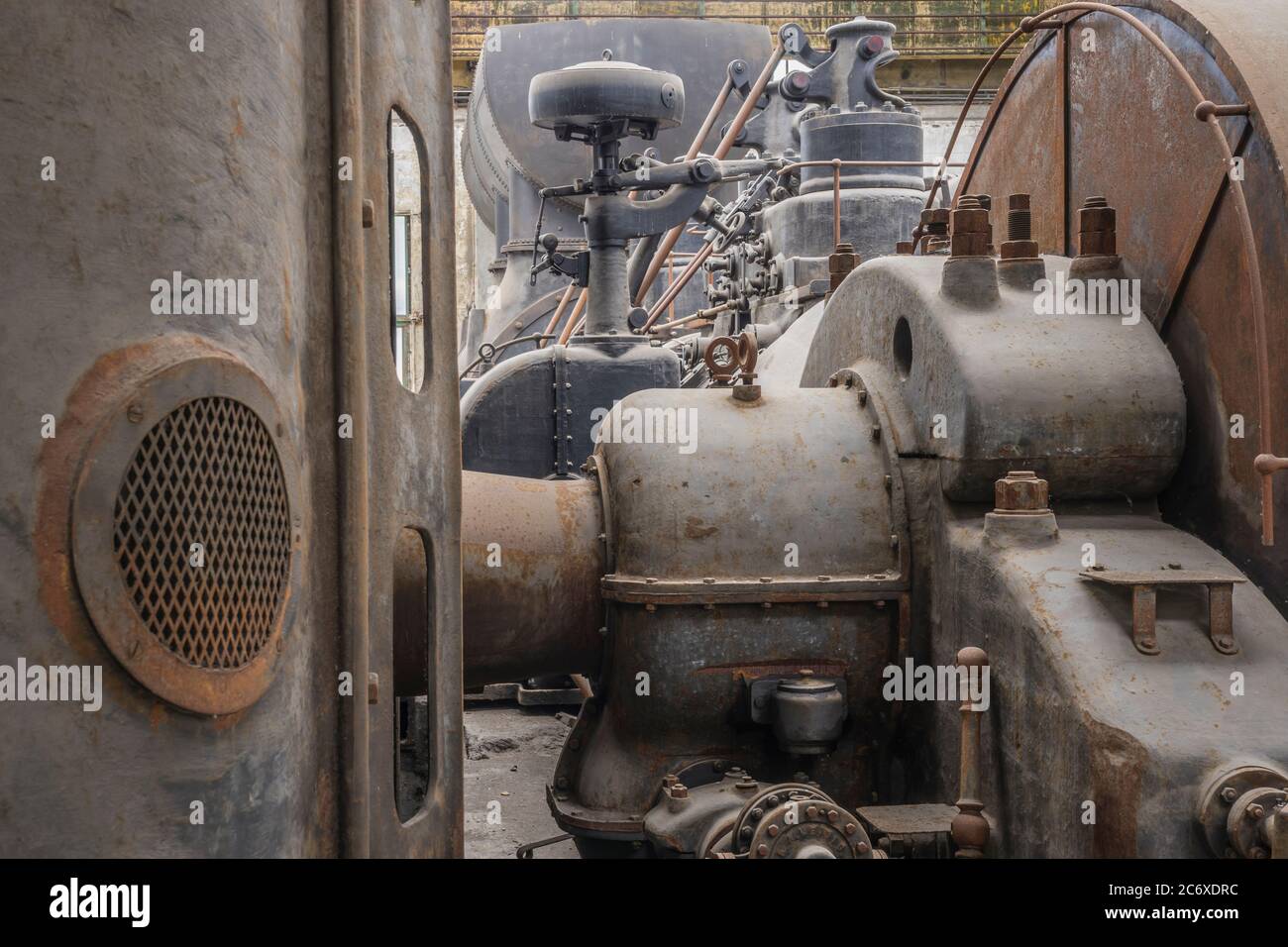 detail of an old steam engine Stock Photo - Alamy