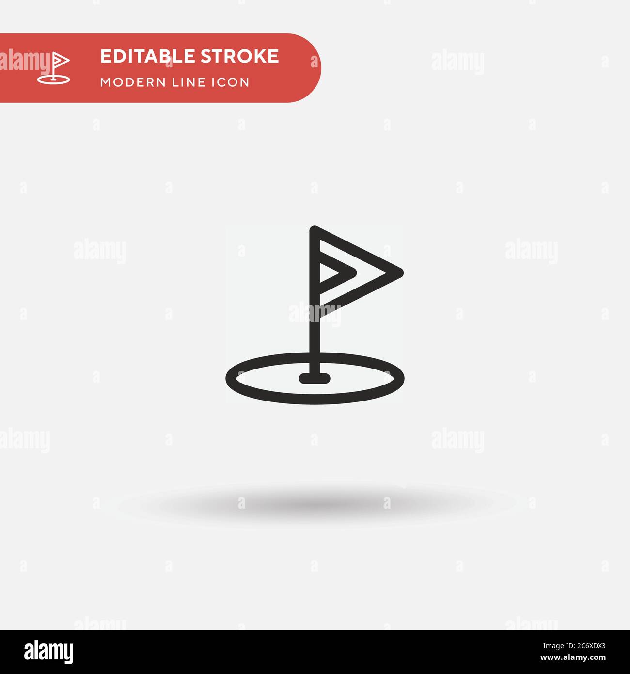 Flag Simple vector icon. Illustration symbol design template for web ...