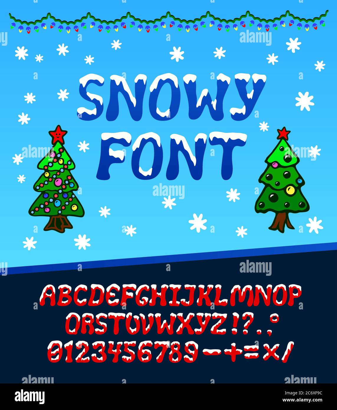 Snow Letters Clipart