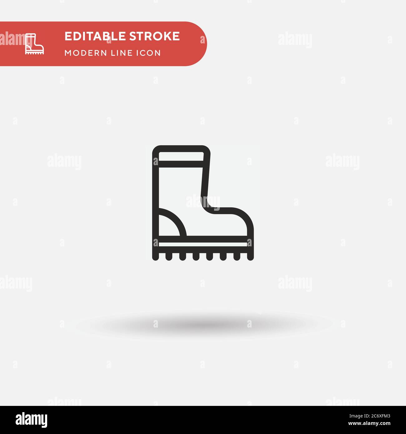 Boot Simple vector icon. Illustration symbol design template for web ...