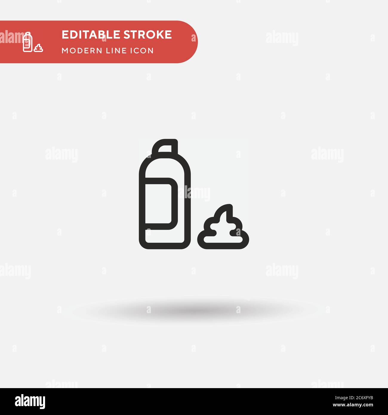 Foam Simple vector icon. Illustration symbol design template for web ...