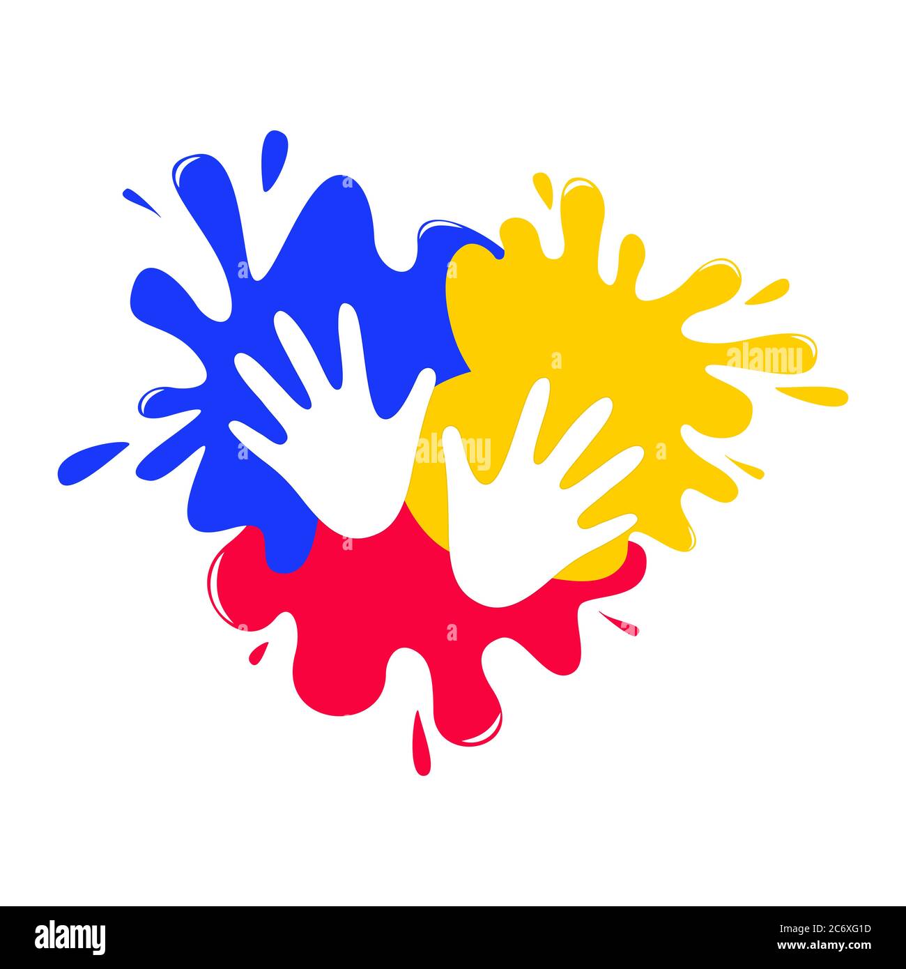 Drawing children watercolor paper Stock Vector Images - Alamy