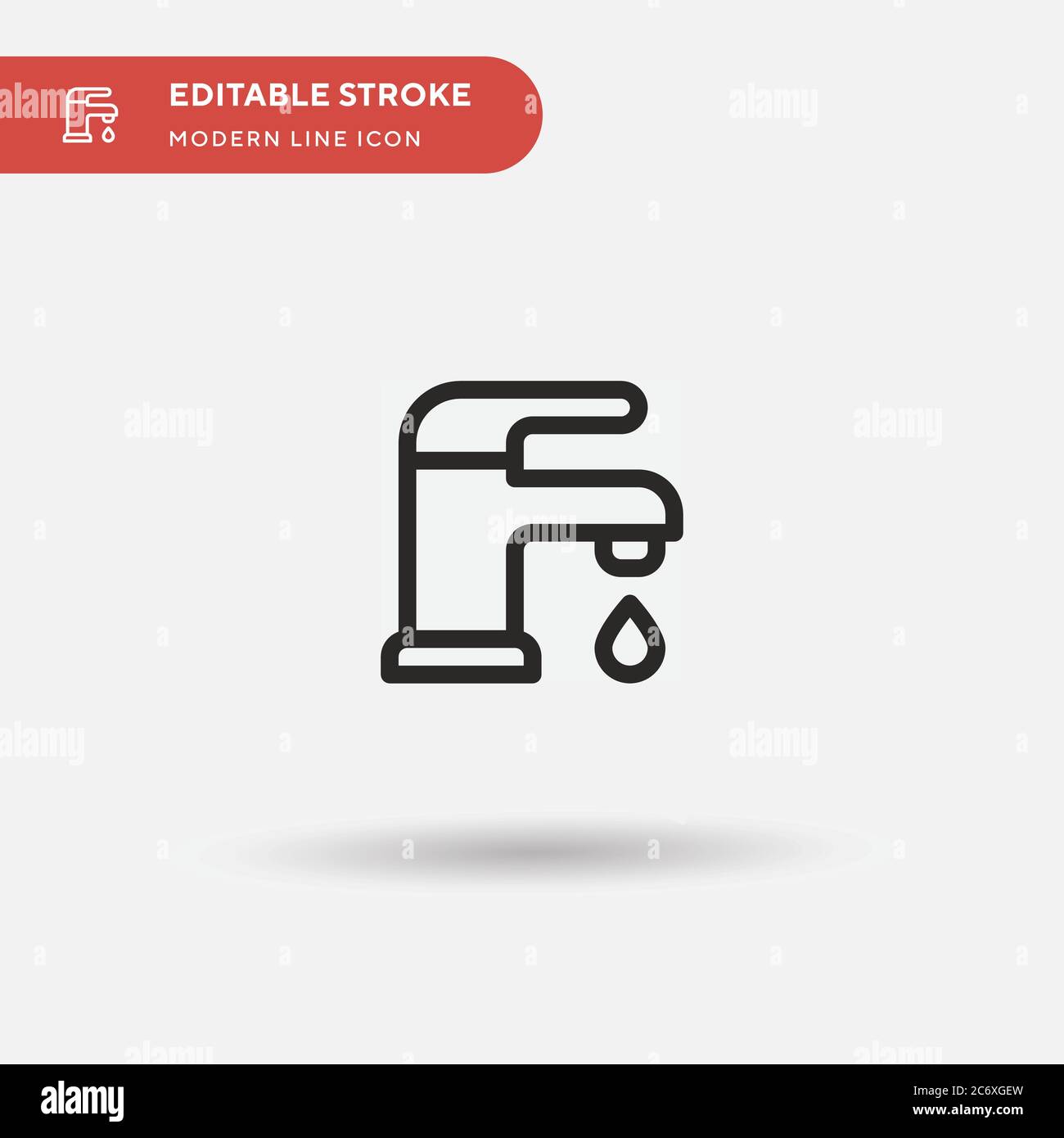Tap Simple vector icon. Illustration symbol design template for web ...