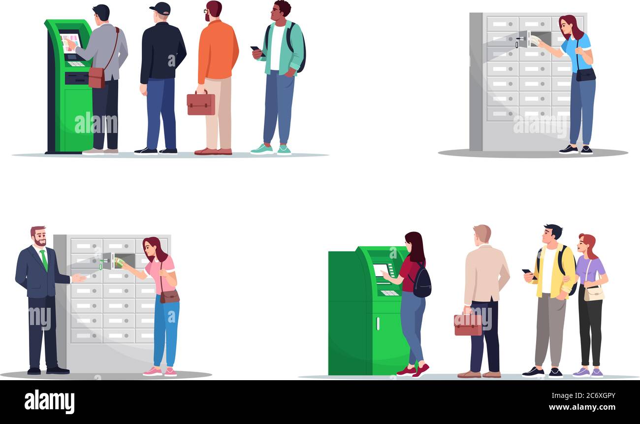 Bank customers detail Stock Vector Images - Alamy
