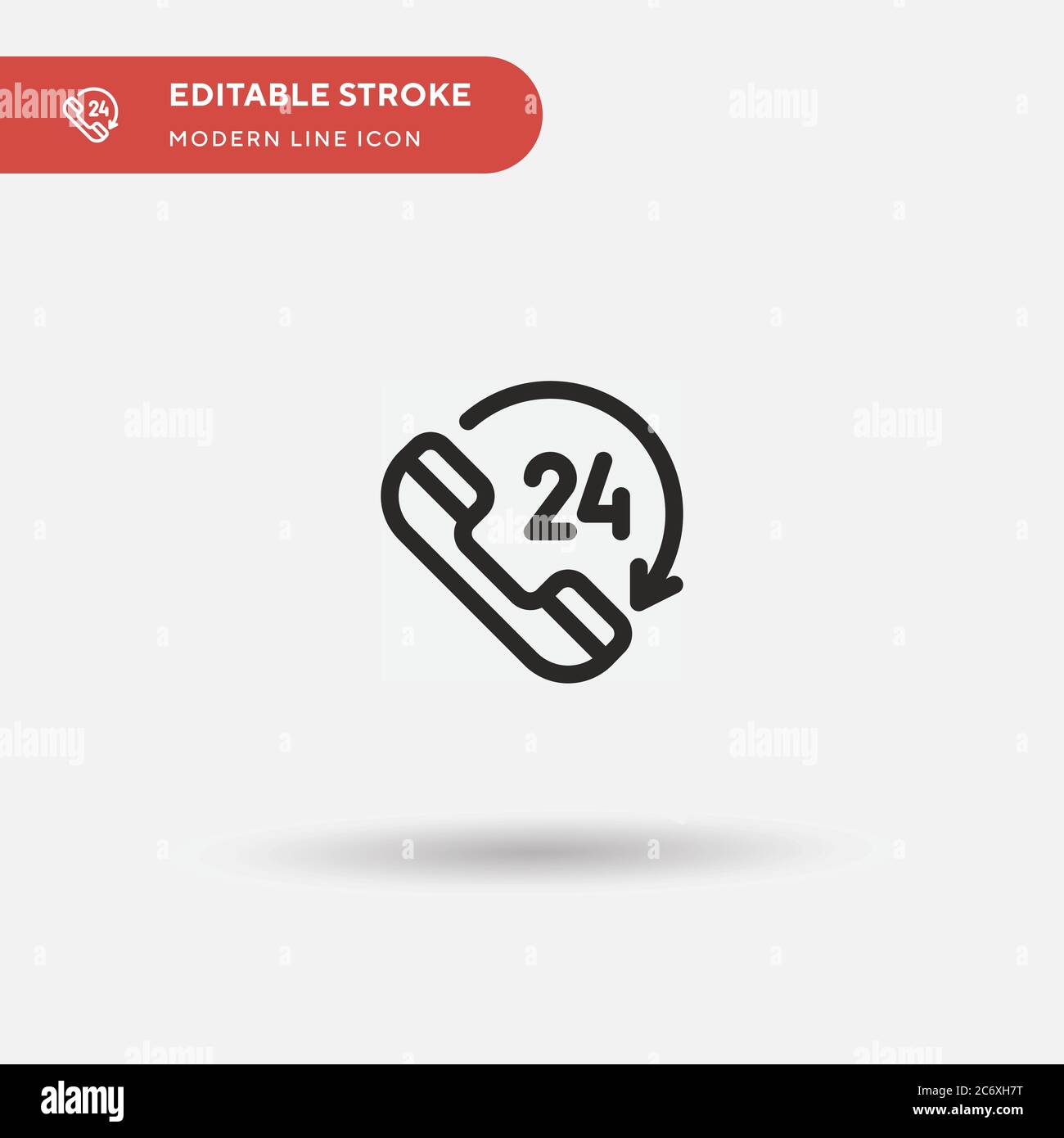 Hours Simple vector icon. Illustration symbol design template for web ...